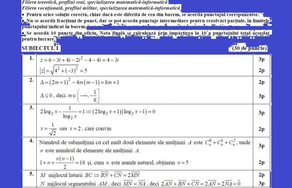 Update BAC 2019. Subiecte dificile la matematică! Nici istoria nu a fost ușor de tratat - MyTex.ro