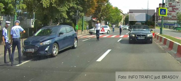 BRAȘOV. Accident rutier la trecerea de pietoni de lângă Spitalul ...