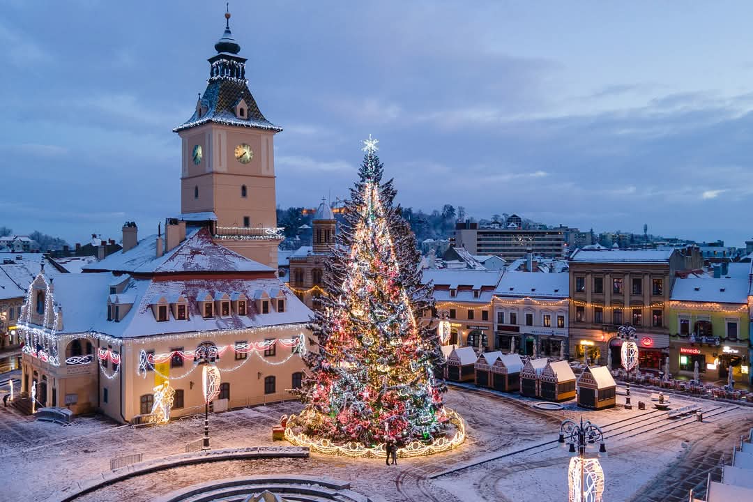 Imagini de poveste cu bradul din Brașov - MyTex.ro
