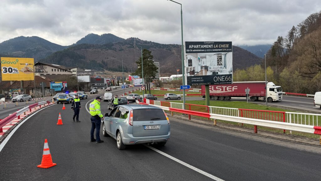 Blocaj pe DN 1 Brașov - București, la Comarnic! Polițiștii brașoveni ...