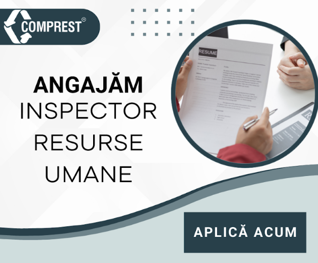 Compania COMPREST S.A. Brașov angajează INSPECTOR RESURSE UMANE - MyTex.ro