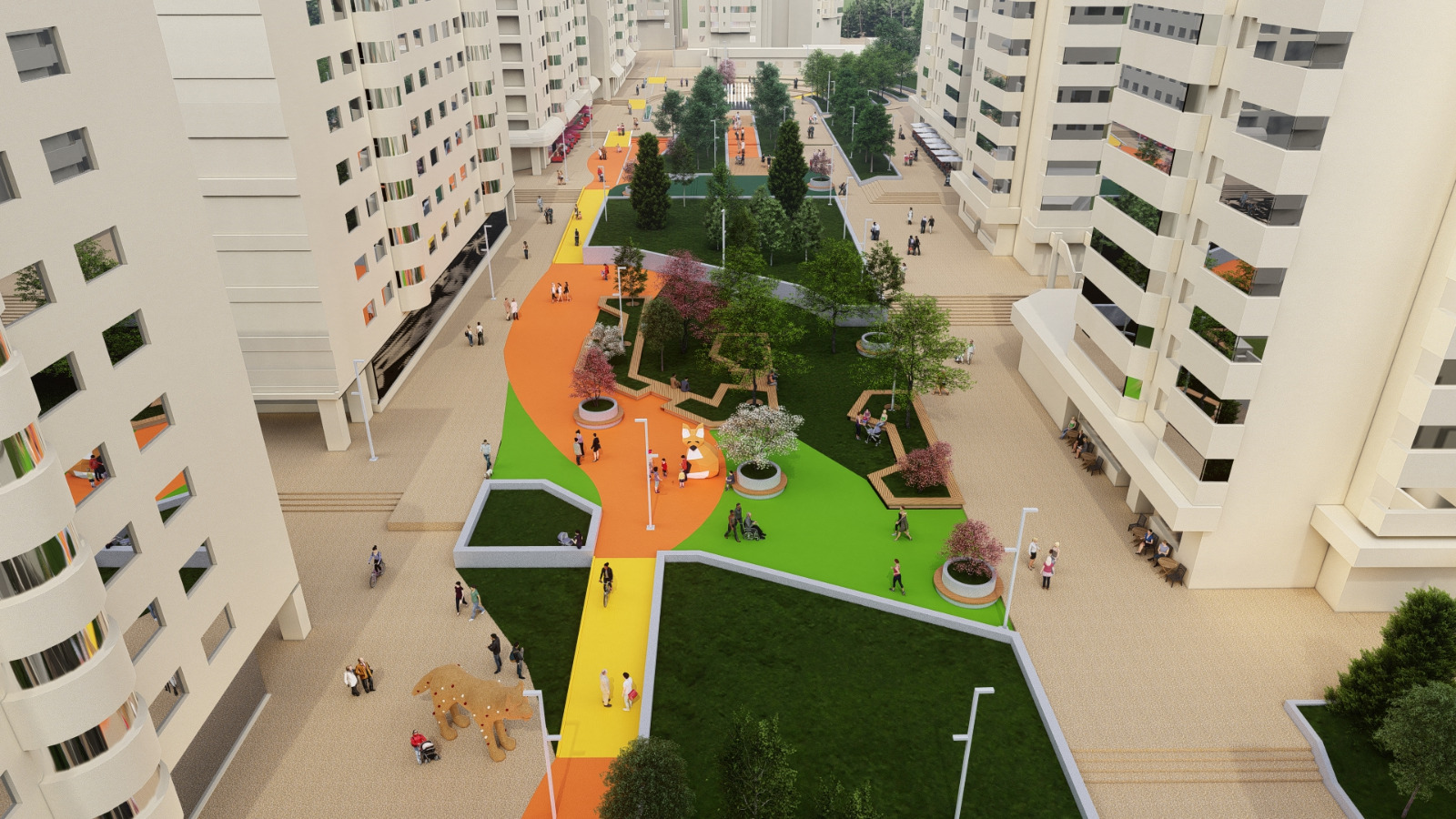 Pietonalul din Răcădău va fi transformat în pădure urbană - MyTex.ro